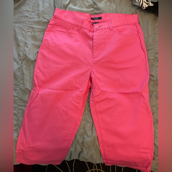 Chaps | Pants & Jumpsuits | Nwt Pink Chaps Capris | Poshmark